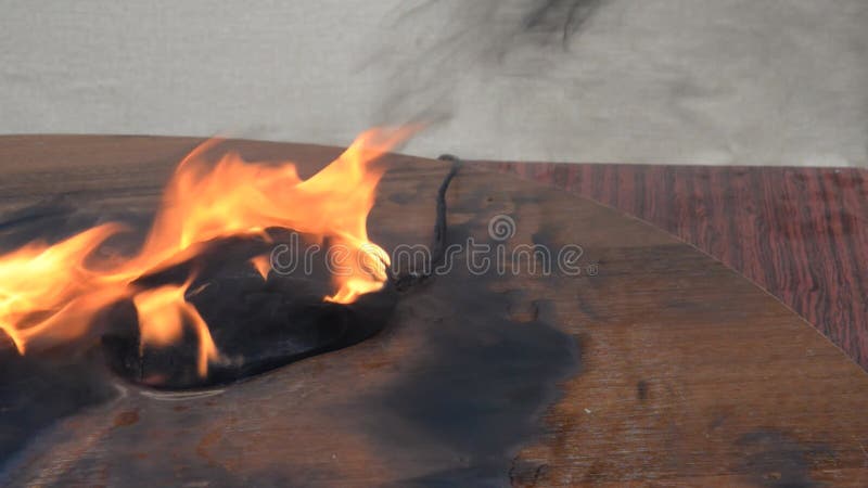 Computer Mouse is on Fire in the Office Stock Video - Video of broken ...