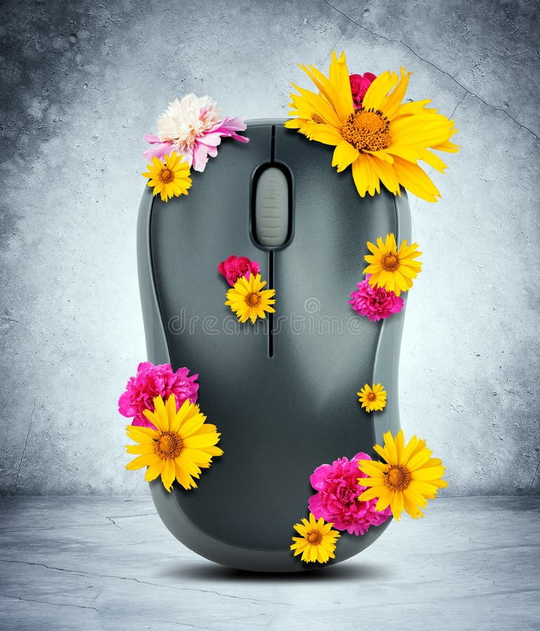 870 Computer Flowers Mouse Stock Photos - Free & Royalty-Free Stock ...