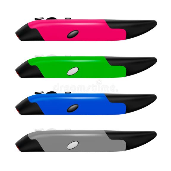 Computer Mouse in the Form of Pens in Vector.Computer Mouse for Drawing ...
