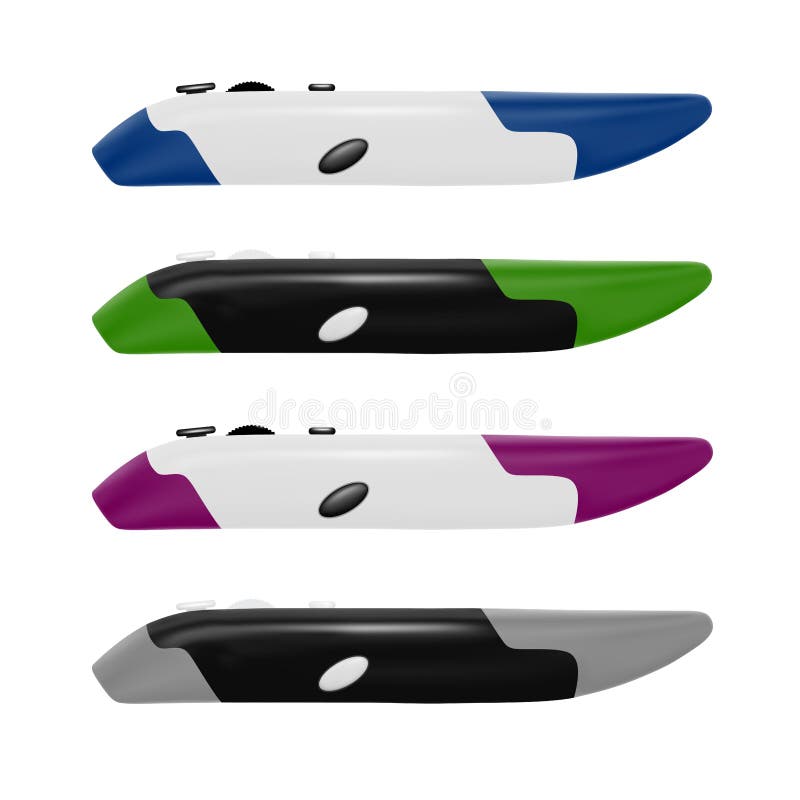 Computer Mouse in the Form of Pens in Vector.Computer Mouse for Drawing ...