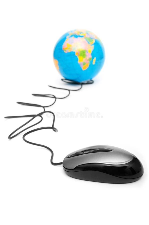 Computer mouse and globe stock photo. Image of background - 19480576