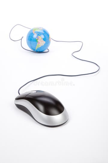 Computer mouse and Globe stock photo. Image of explorer - 3422016