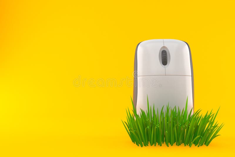 Computer from the grass stock illustration. Illustration of wallpaper ...