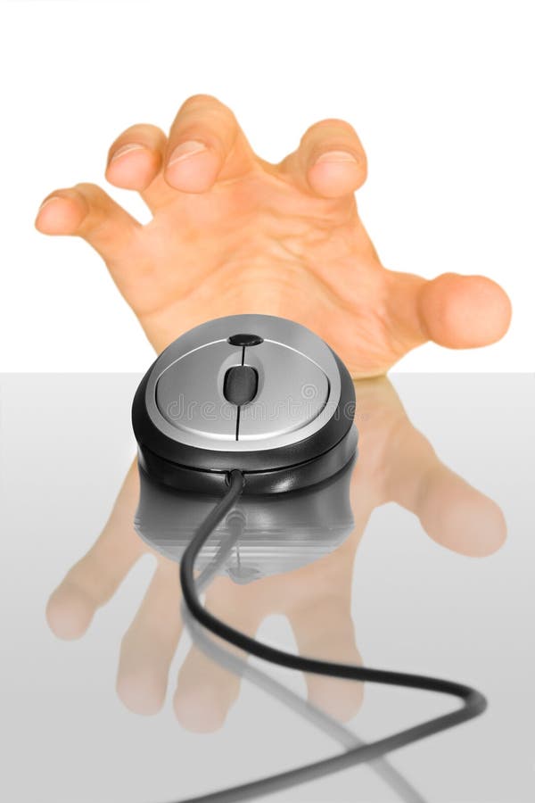 Hand and mouse stock image. Image of close, modern, fingers - 7651307