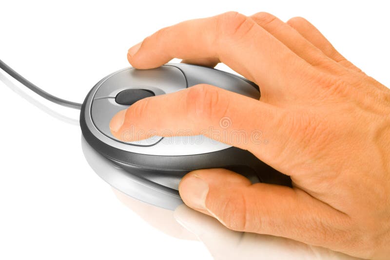 Hand and mouse stock image. Image of close, modern, fingers - 7651307