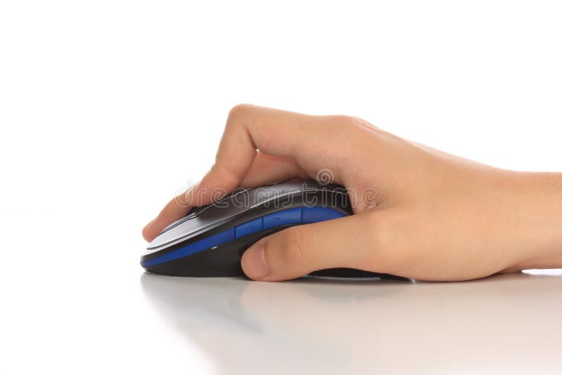 Computer mouse and hand stock image. Image of technology - 6313945
