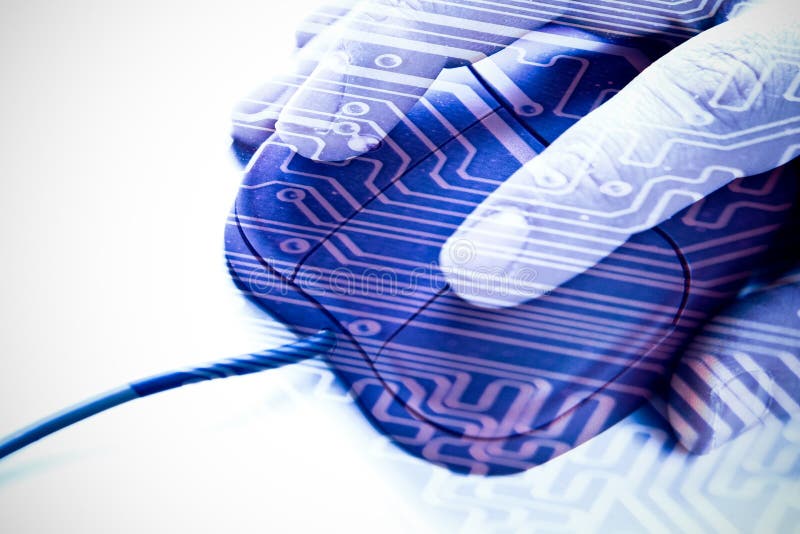 Computer mouse and hand stock photo. Image of equipment - 7823966