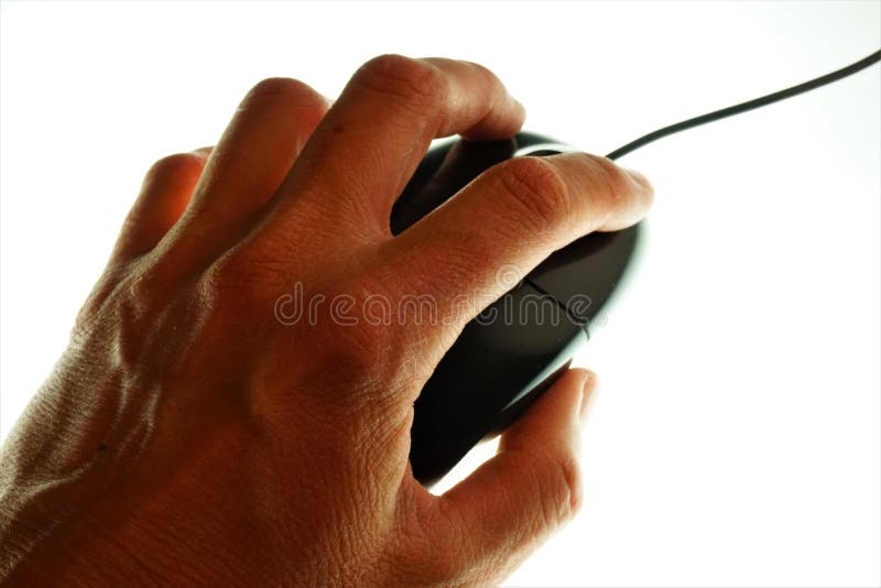 Computer Mouse with Hand To Work with the PC and Control Movements ...