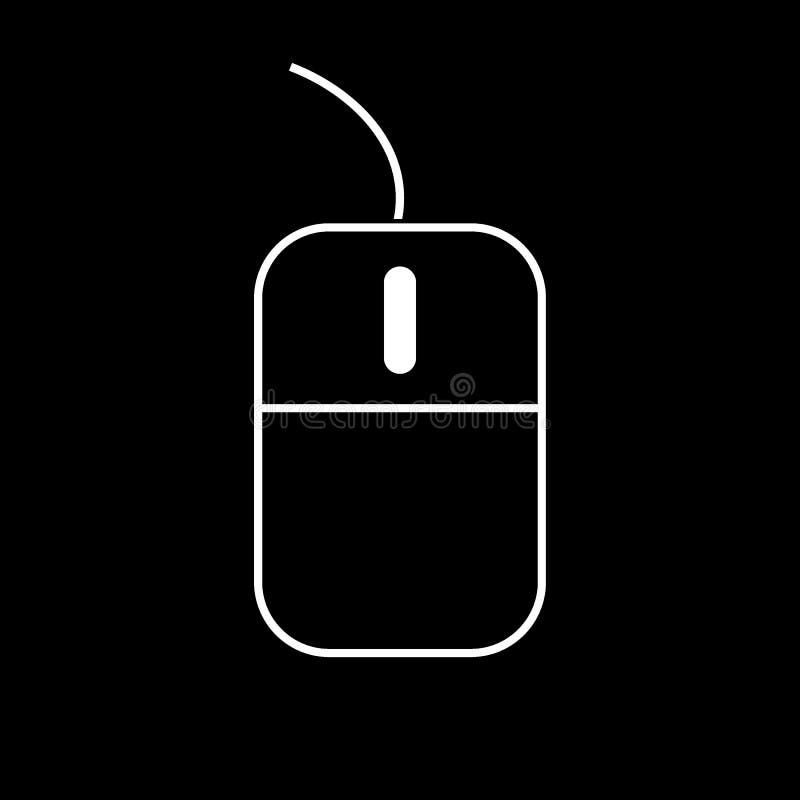 Computer mouse icon stock illustration. Illustration of black - 161226182
