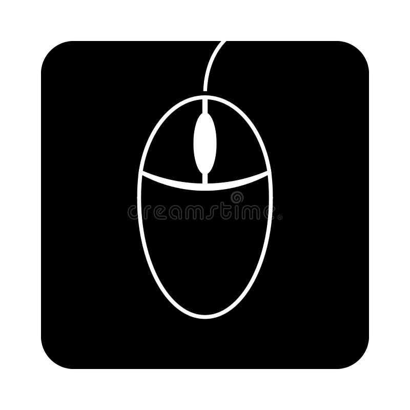Computer mouse icon stock illustration. Illustration of black - 161226182