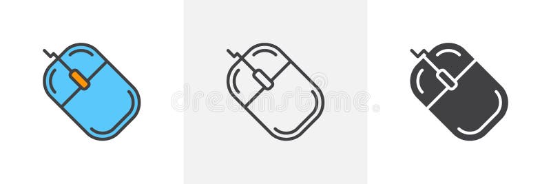 Computer mouse icon stock vector. Illustration of internet - 146390135