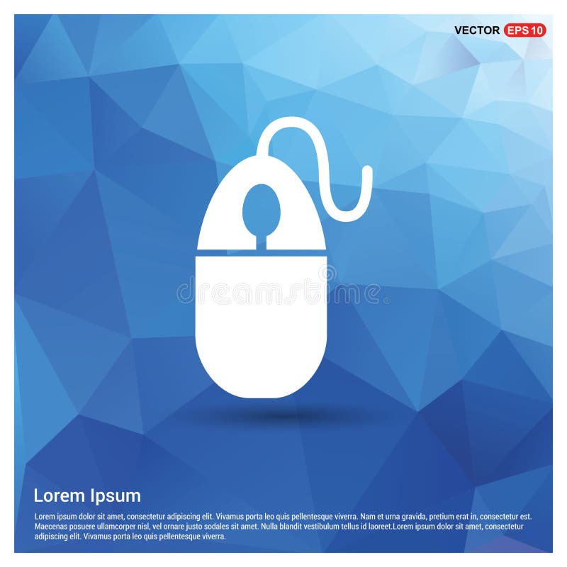Computer Mouse Icon stock vector. Illustration of wire - 132428843
