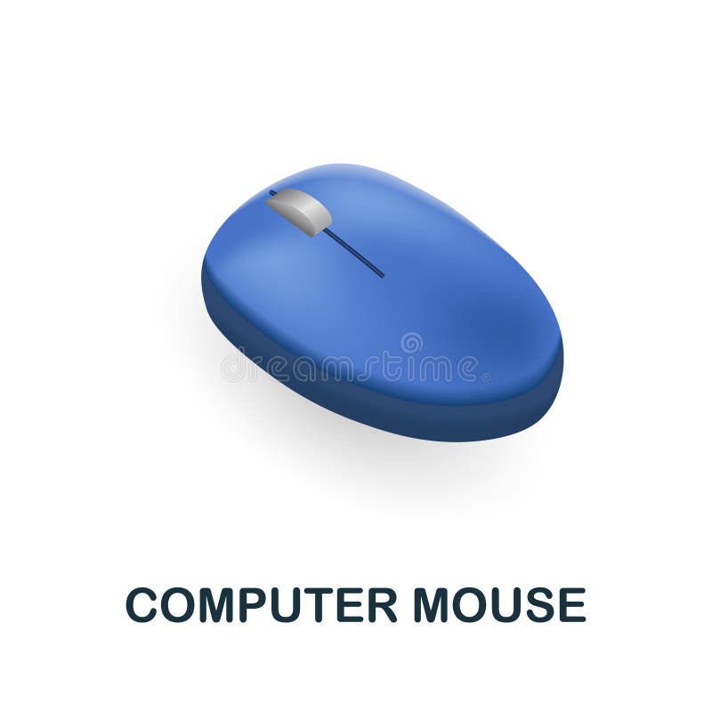 Computer Mouse Icon. 3d Illustration from Work Place Collection Stock ...