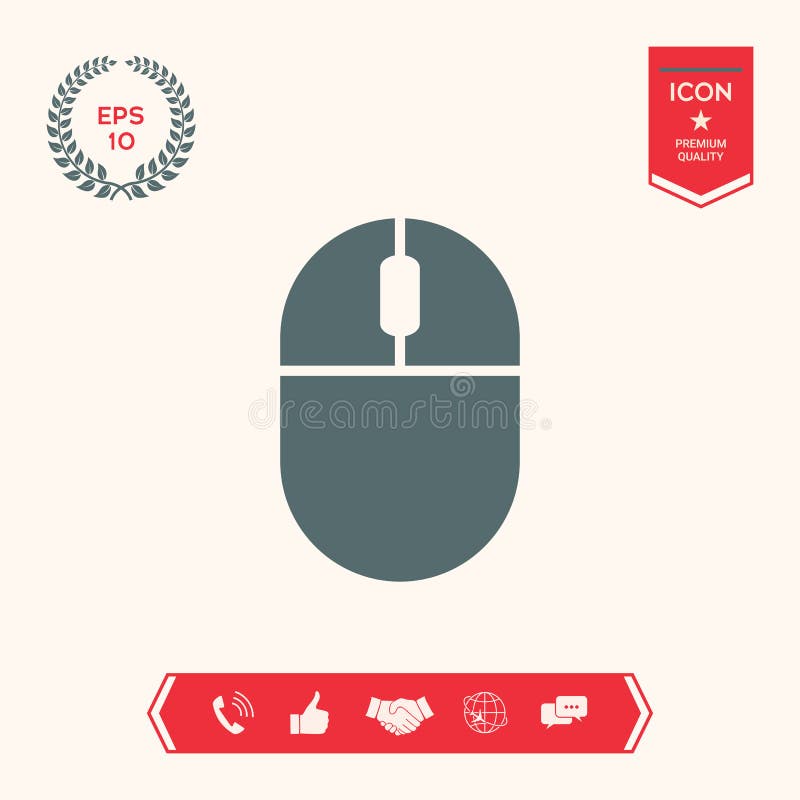 Computer mouse icon stock vector. Illustration of headlines - 116616728