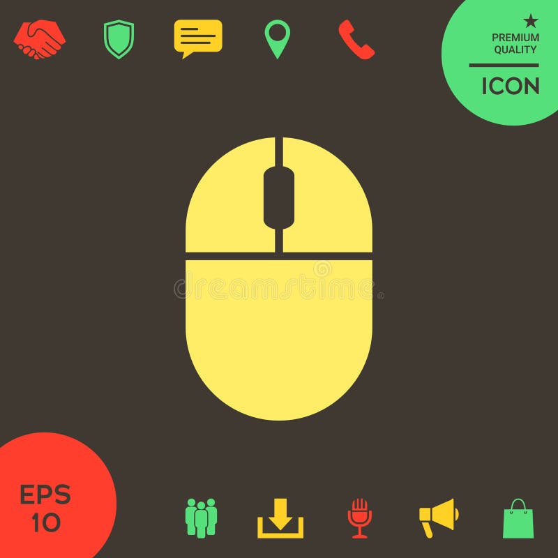 Computer mouse icon stock vector. Illustration of background - 118381775