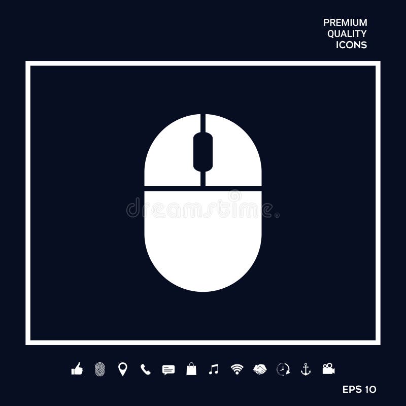 Computer Mouse Symbols Stock Illustrations – 1,543 Computer Mouse ...