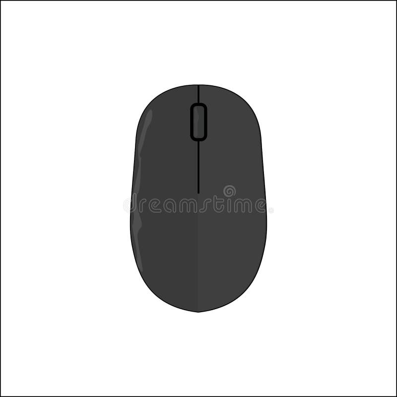 Computer Mouse Icon. Eps 10 Illustration. Flat Design. Stock Vector ...