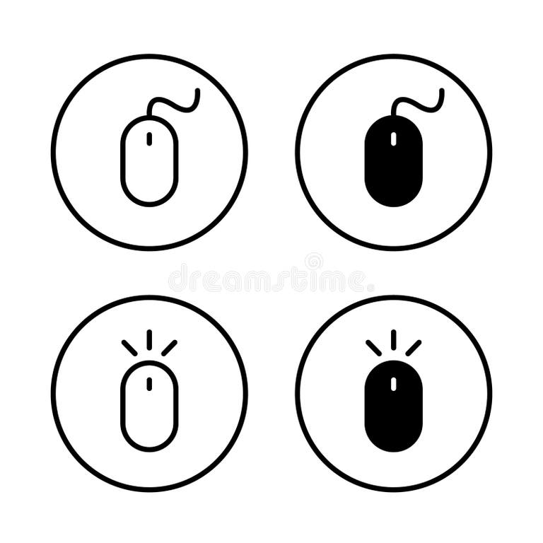Circle Icon Mouse Stock Illustrations – 9,001 Circle Icon Mouse Stock ...