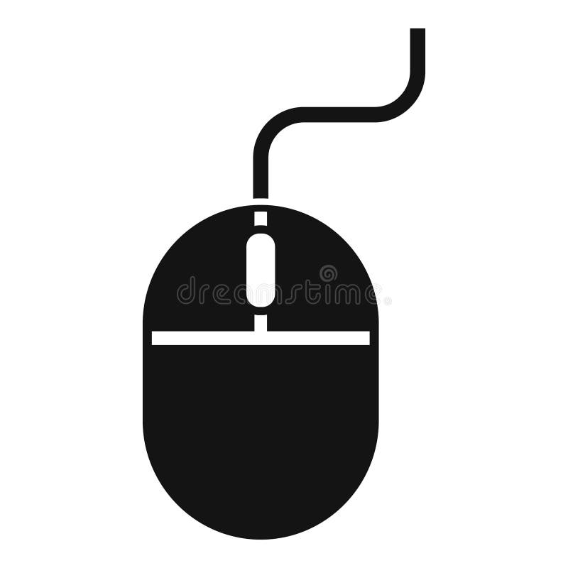 Computer Mouse Icon Showing Cursor Control Device Stock Illustration ...
