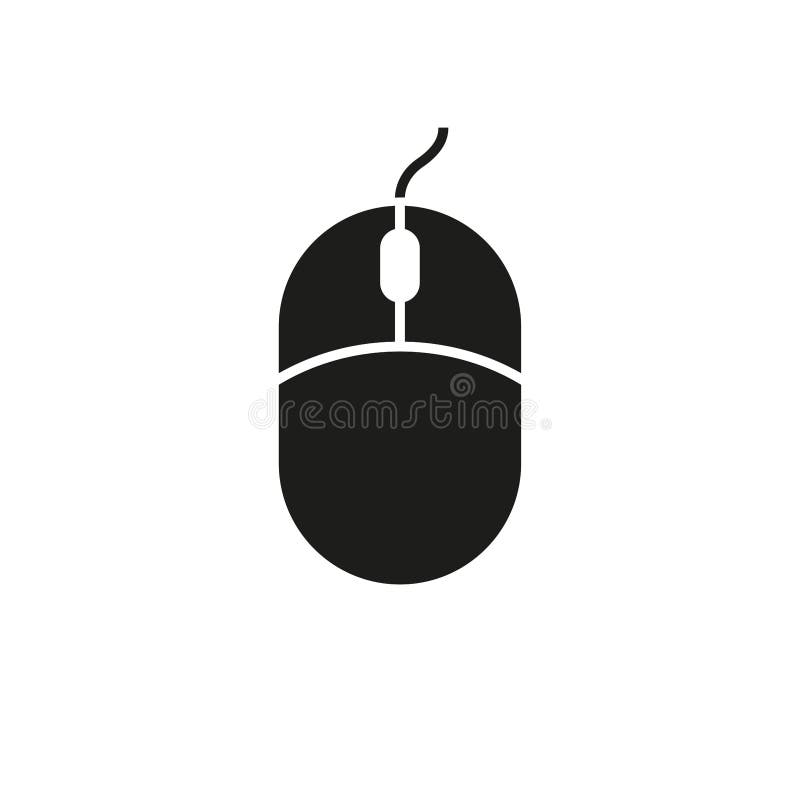 Simple White Computer Mouse Stock Illustrations – 8,298 Simple White ...