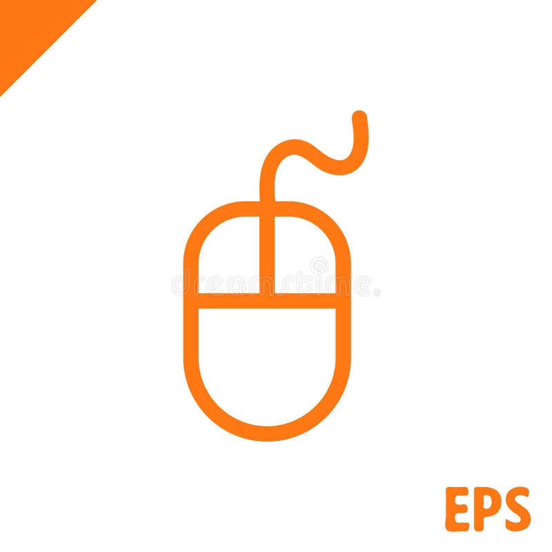 Computer Mouse Icon Stock Vector Illustration Flat Design Stock Vector ...