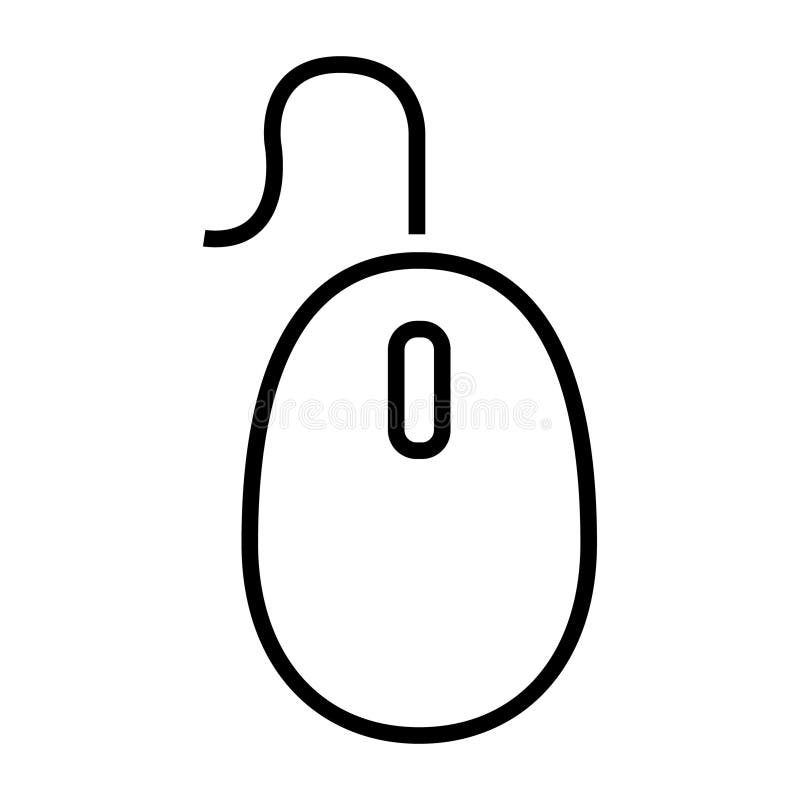 Computer Mouse Icon Vector. PC Mouse Illustration Sign. Mouse Symbol ...