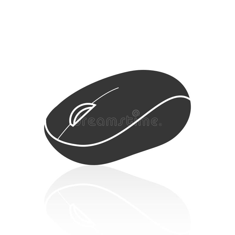 Computer Mouse Icons and Shadow,vector Illustrations Stock Vector ...