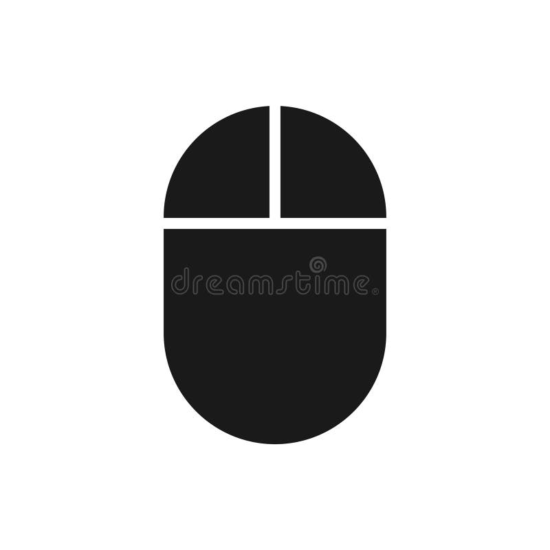 Computer Mouse Icons on White Background. Computer Mouse Stock ...
