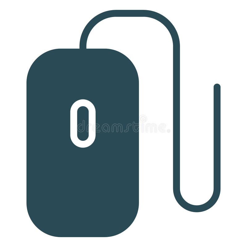 Computer Mouse, Isolated Vector Icon Fully Editable Stock Vector ...