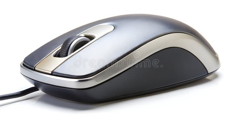 Computer Mouse Isolated on White Background Stock Illustration ...