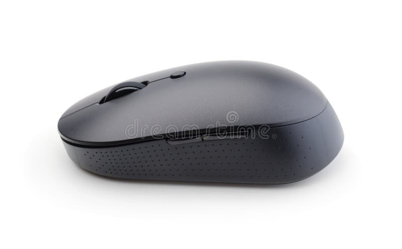 Computer Mouse Isolated on White Stock Image - Image of isolated, black ...
