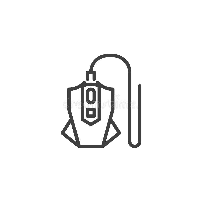 Gaming Mouse Icon Outline Style Stock Illustrations – 431 Gaming Mouse ...