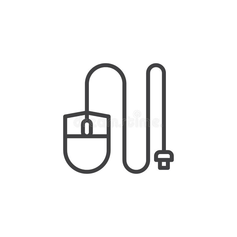 Wired Computer Mice Stock Illustrations – 83 Wired Computer Mice Stock ...