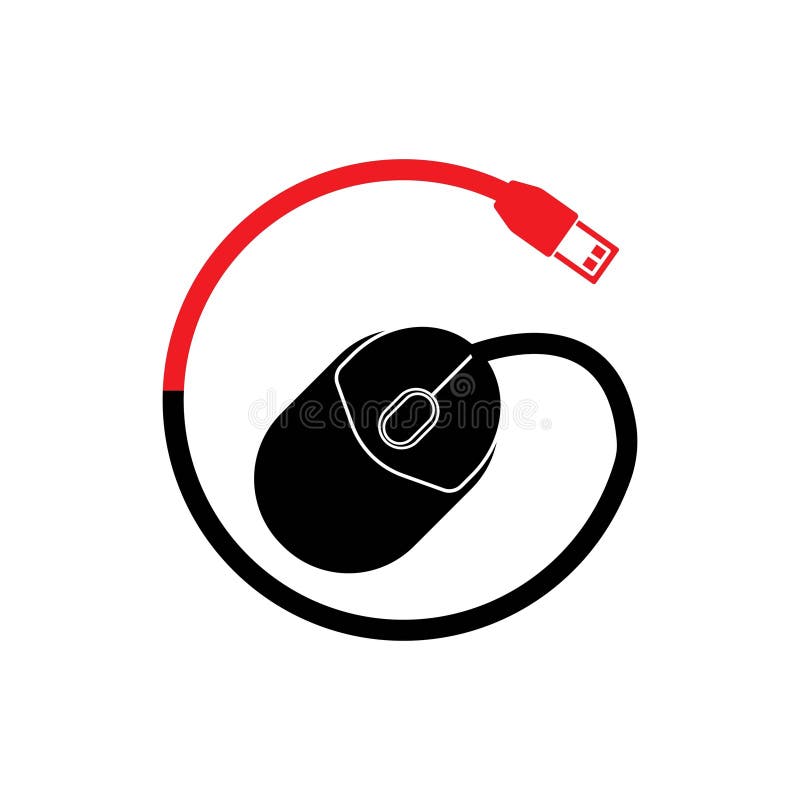 Computer Mouse Logo Vector Template Design Illustration Stock Vector ...