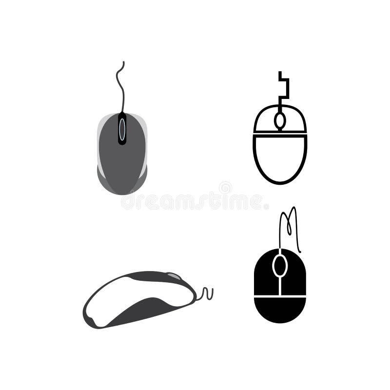 Computer mouse logo stock vector. Illustration of modern - 194433517