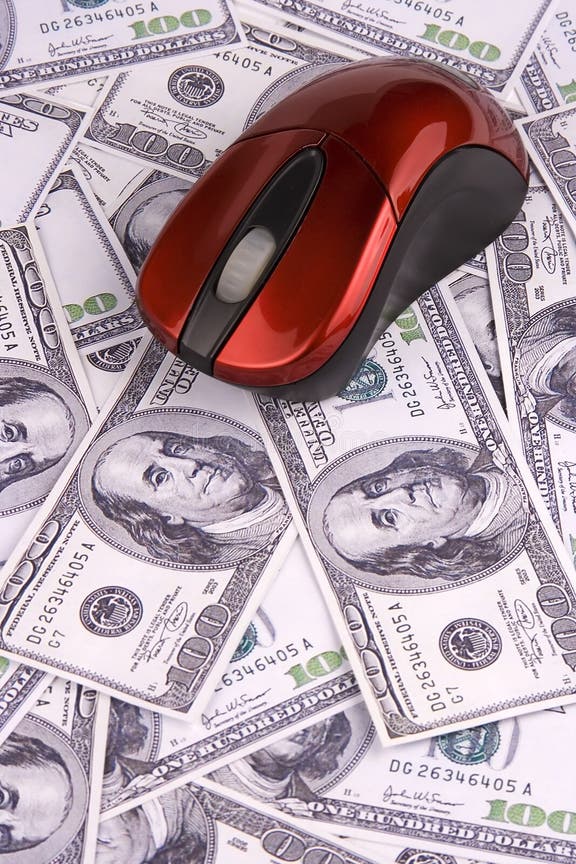 Computer Mouse and Money stock photo. Image of bill, market - 2930636