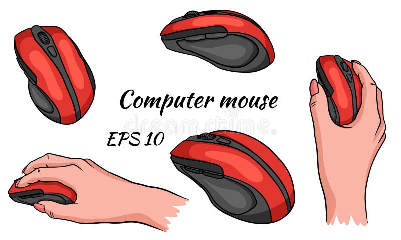 Computer Mouse. Mouse in Hand. a Tool for Managing Your Computer ...