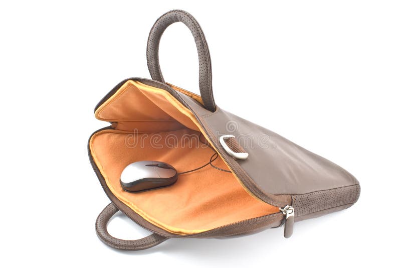 Computer Mouse in Notebook Bag Stock Image - Image of desktop, internet ...