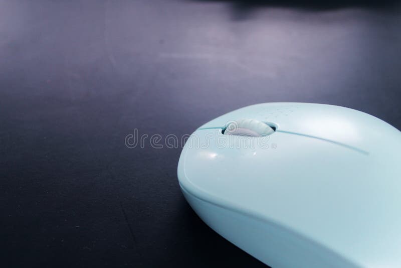 Computer Mouse on an Office Desk Stock Image - Image of desktop, laptop ...
