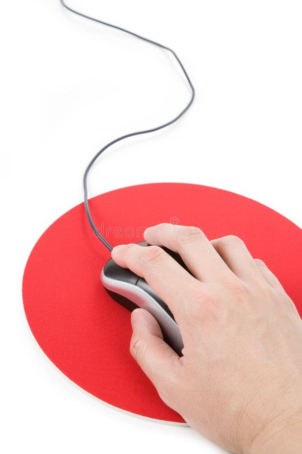 Computer Mouse and pad stock image. Image of internet - 9534023