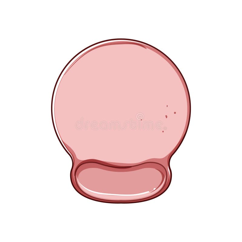 Computer Mouse Pad Cartoon Vector Illustration Stock Vector ...
