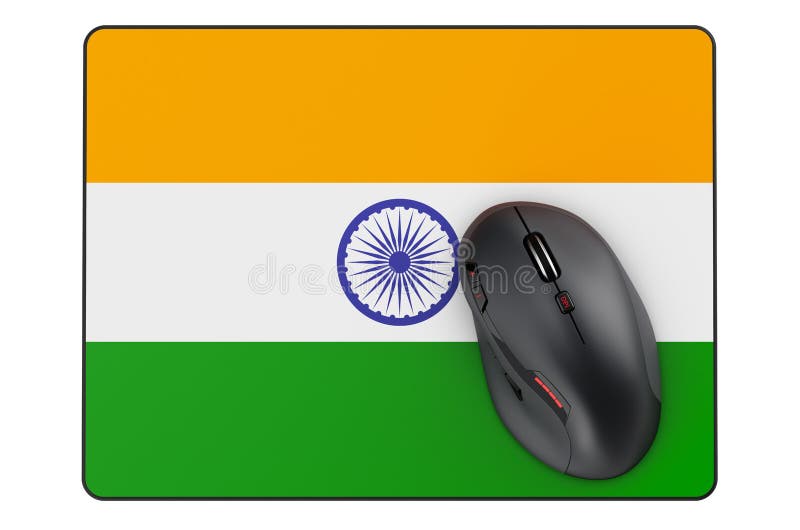 Indian Domain .in and Flag of India on the Buttons on the Computer ...