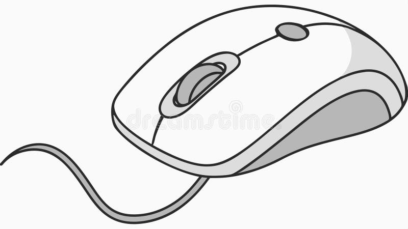 Computer Mouse Peripheral Device Technology, Vector Design Generative ...