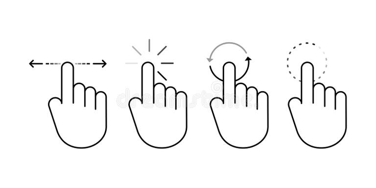 Computer Mouse Pointer Cursor Icon Clicking Cursor Pointing Hand