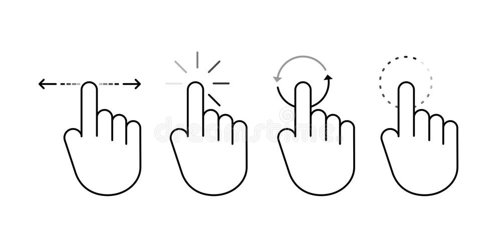 Computer Mouse Pointer Cursor Icon Clicking Cursor Pointing Hand Clicking Icon Hovering