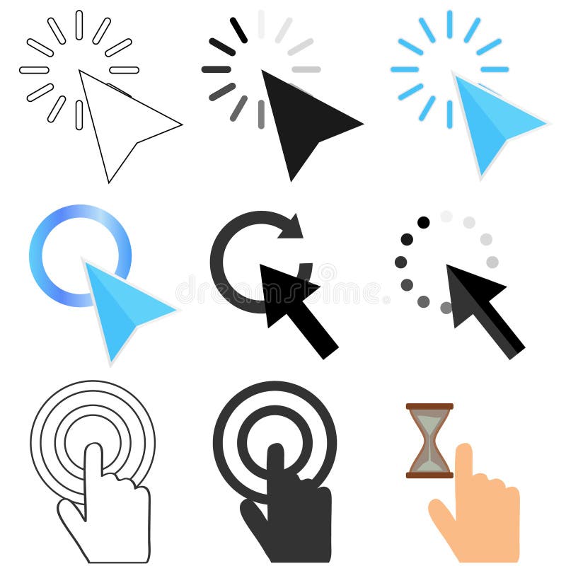 Computer mouse pointer stock illustration. Illustration of element ...