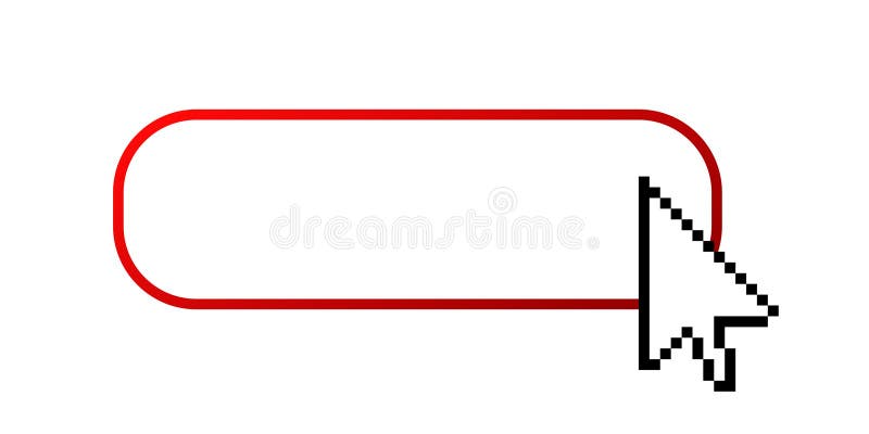 Computer Mouse Pointer Frame with Web Pointer. Stock Illustration ...