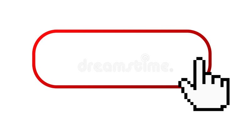 Computer Mouse Pointer Frame with Web Pointer. Stock Illustration ...