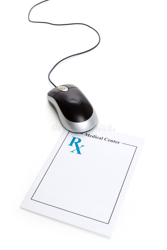 Computer Mouse and Prescription Stock Photo - Image of paper ...