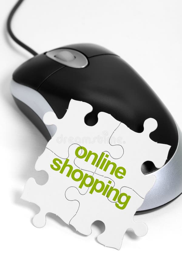 Computer mouse and Puzzle stock photo. Image of word - 22512206